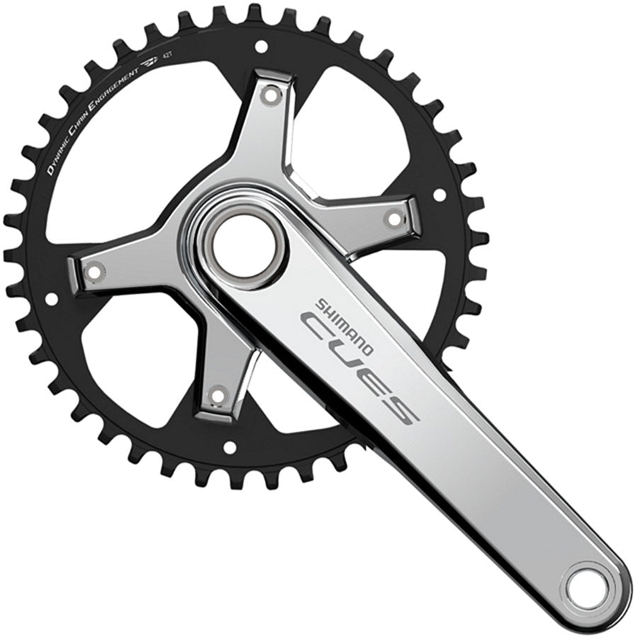 Shimano CUES FC-U6030-1 Crankset - 175mm 9/10/11-Speed 42t Asymmetric