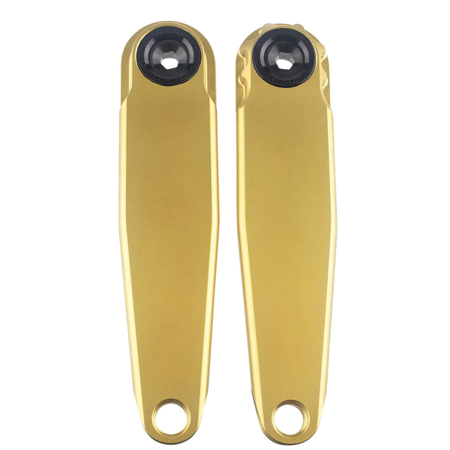 5Dev RGXC Ti Cranks 165mm (No Spindle) Ti Nitride Gold