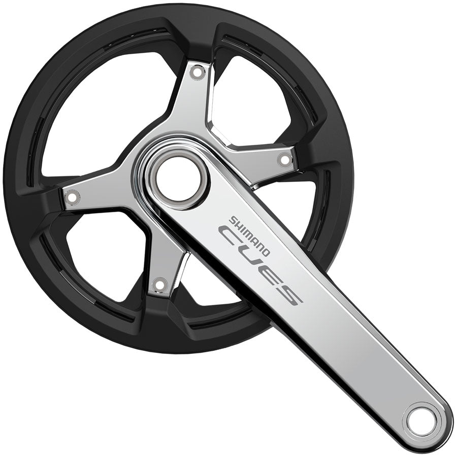 Shimano CUES FC-U6030-1 Crankset - 170mm 9/10/11-Speed 40t Chainguard